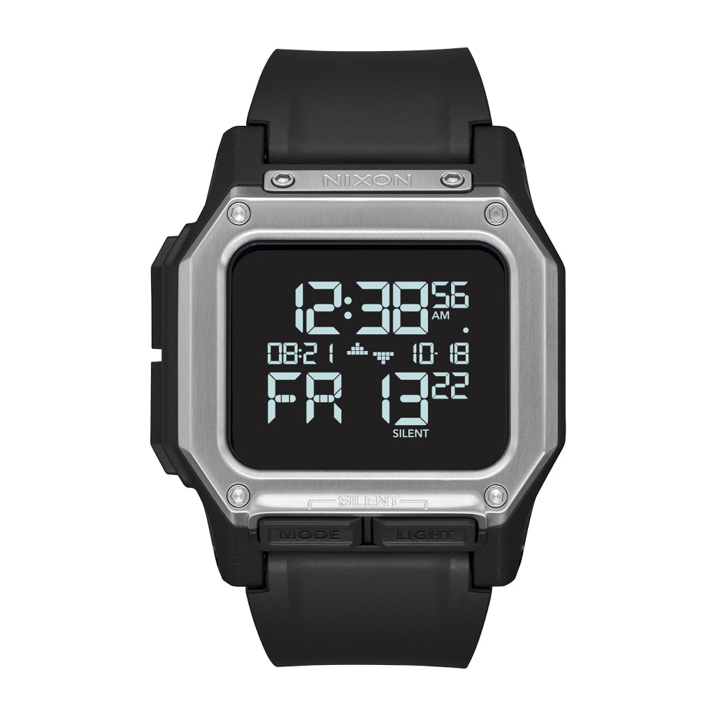 NIXON | REGULUS - BLACK/SILVER – The Watch Library